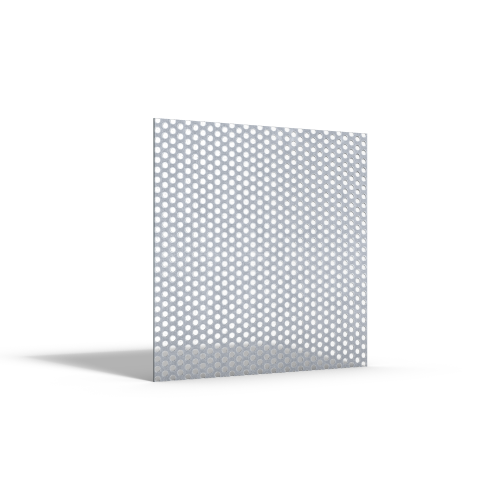 Placa de aluminio perforada cuadrada a medida - John Steel