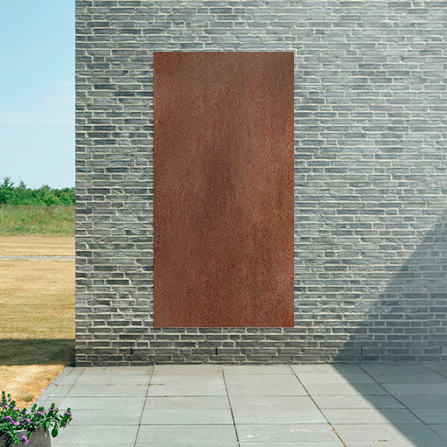 Exterior decorative panel in corten steel - 180 x 90 cm