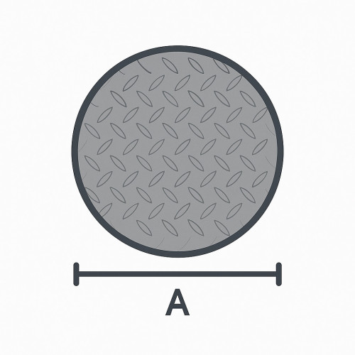 Round tread stainless steel access cover – John Steel