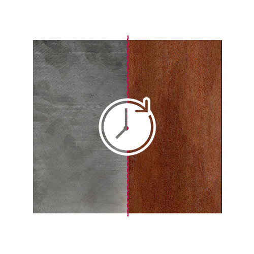 Rectangular corten steel stepping stone - John Steel
