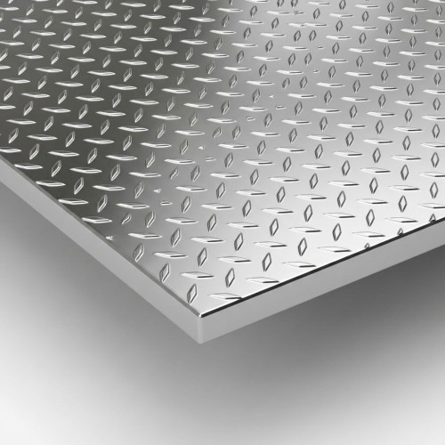 Placa de aço inox antiderrapante 4mm sob medida